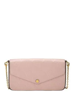 LOUIS VUITTON Louis Vuitton Monogram Empreinte Pochette Felicie Shoulder Bag Pink