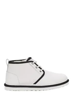 UGG Neumel Leather Boots - White/black