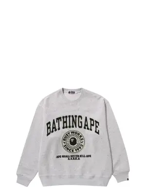 A BATHING APE College Graphic Crewneck - Grey