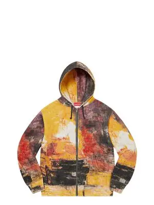 Supreme Fire Zip Up Hooded Sweatshirt - Multicolor