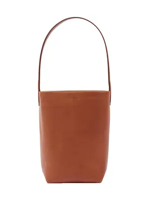 THE ROW Park N/s Small Leather Tote Bag - Brown