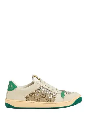 Gucci Gg Crystal Screener Sneakers - Neutral
