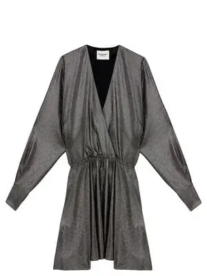 MARANT ETOILE Marant Étoile Alexane Metallic Dress Metallic Black