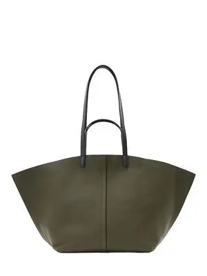 ALLSAINTS Phoenix E/w Leather Tote - Military G
