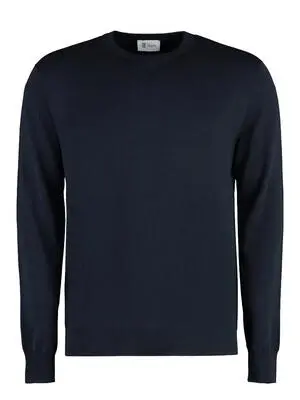 THE (ALPHABET) Silk And Cotton Blend Sweater - Blue