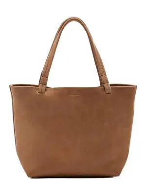 THE ROW Small Park Suede Tote Bag - Neutral
