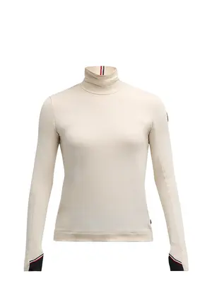 Moncler Polartec Jersey Turtleneck Base Layer - Cream