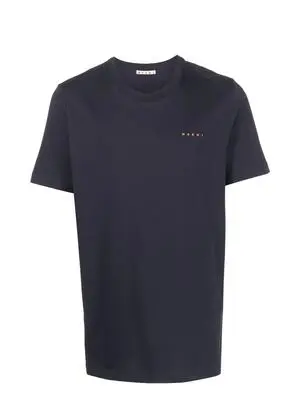 Marni Cotton Logo T Shirt - Black