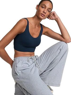 Victoria's Secret Vsx Elevate™ Seamless-comfort Sports Bra - Blue
