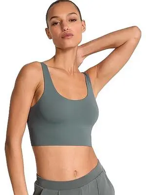 Victoria's Secret Vsx Elevate™ Seamless-comfort Sports Bra - Grey