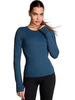 Victoria's Secret VSX Elevate™ Long-Sleeve Tee Blue
