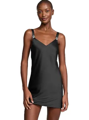 Victoria's Secret Very Sexy Shine Strap Satin Slip - Black