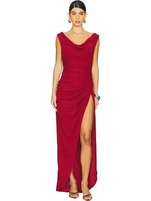 Nbd Kora Maxi Dress - Burgundy