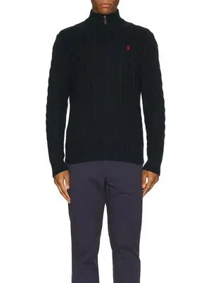 Polo Ralph Lauren Polo Ralph Lauren Long Sleeve Cable Knit 1/2 Zip Sweater Hunter Navy
