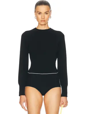 Jacquemus La Maille Soglia Top - Black
