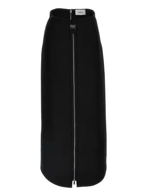 Coperni Long Zip Skirt - Black