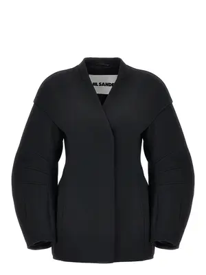 JIL SANDER 53' Wool Blazer - Black