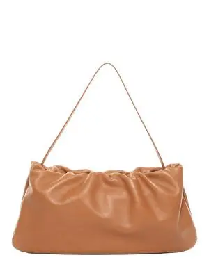 THE ROW Xl Bourse Leather Shoulder Bag - Neutral