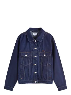 Obey Juniper Oversized Trucker Jacket - Rinse