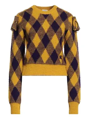 Burberry Geometric Print Wool Sweater - Yellow