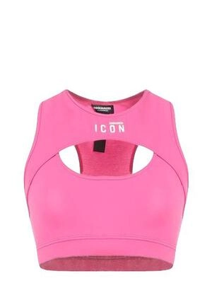 Dsquared2 Sleeveless Crewneck Top With Cut Out Detail - Fuchsia