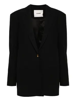 AERON Logo-plaque Blazer - Black