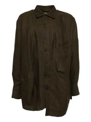 ZIGGY CHEN Linen Shirt - Brown