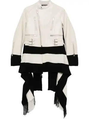 UNDERCOVERISM Layered Biker Jacket - Neutrals