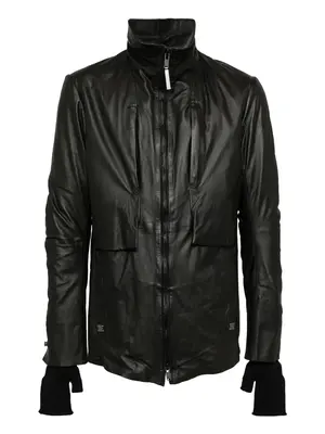 ISAAC SELLAM EXPERIENCE Disruptif Leather Jacket - Black
