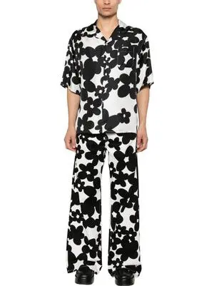 Marni Floral-print Shirt - Black