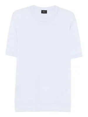 Brioni Fine-knit T-shirt - Blue
