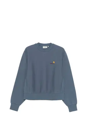 Carhartt Work In Progress American Script Sweatshirt - Blue