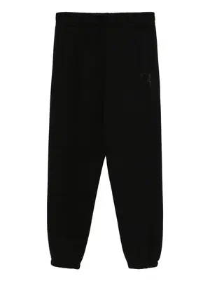 Dkny Rhinestone-logo Trousers - Black