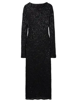 Proenza Schouler Marlowe Embellished Midi Dress - Black