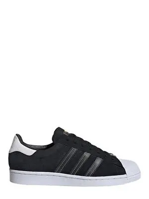 Adidas Superstar Suede Sneakers - Core Black/gold Metallic
