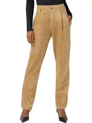 Hue Pleated Corduroy Trousers - Tiger's Eye