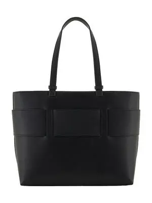 Armani Exchange Logo Plaque Tote Bag - Black