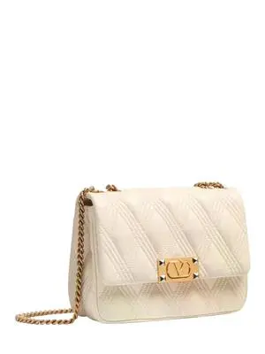 Valentino Garavani Quiltie 67 Shoulder Bag - Neutrals