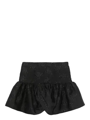 ROTATE BY BIRGER CHRISTENSEN Jacquard Mini Skirt - Black