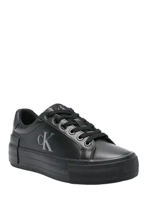 Calvin Klein Leather Sneakers - Black
