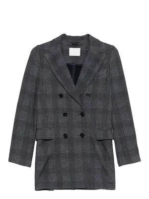 CIRCOLO 1901 Checked Blazer - Blue