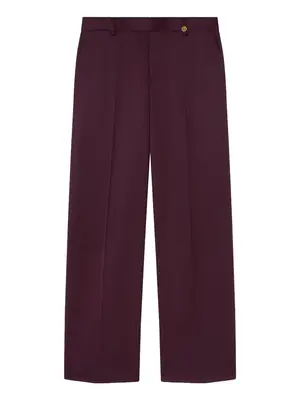 Versace Tailored Wide-leg Trousers - Red