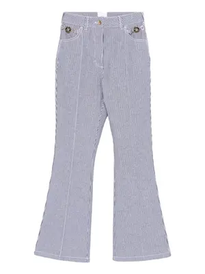 Patou Striped Flared Trousers - Blue