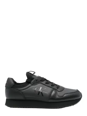 Calvin Klein Leather Sneakers - Black