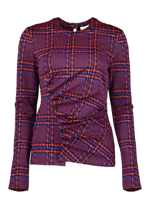 Rabanne Geometric-print Blouse - Red