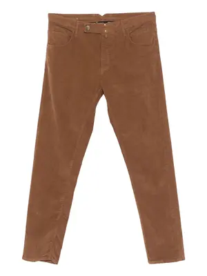 Incotex Slim Fit Corduroy Trousers - Brown