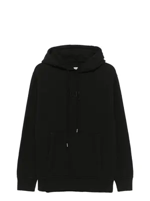 C.P. COMPANY Logo Fleece Hoodie - Black