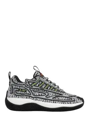 JOHN GEIGER 004 Static Knitin Sneakers - Black/white