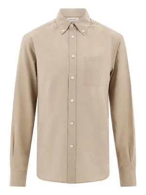 FERRAGAMO Monogram Shirt - Beige