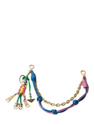Prada Pop Strings Keychain Charm - Mint/primrose